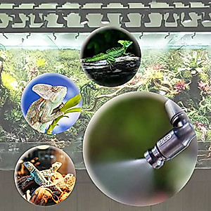 Reptile Mister Spray System, Terrarium Fogger Misting System with Silent Pump & Adjustable 360°Misting Nozzles for Lizard/Reptiles/Chameleons/Herbs/Frog/Snake