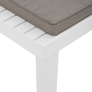 YUHI-HQYD Patio Lounge Chair with Cushion,Outdoor Furniture,Cool Chair,Reclining Outdoor Chair,Patio Lounge Chairs,for Yard, Poolside, Balcony, Terrace, Family,Plastic White