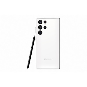 Samsung Galaxy S22 Ultra Smartphone, Factory GSM Unlocked Android Cell Phone, 256GB, 8K Camera & Video, Brightest Display, S Pen, Long Battery Life, International Version (US Charger), (Phantom White)