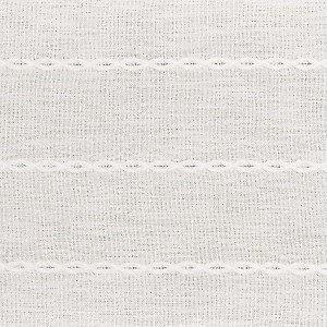 ZeeMart Farmhouse Table Runner, Rustic Table Runners 48 Inches Long, Linen Boho Table Runner, Braided Striped White Table Runner for Dining Party Holiday, 15x48 Inches, Braided Off White