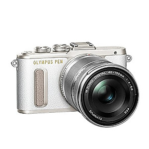 OLYMPUS Pen E-PL 8 EZ Double Zoom Kit [White][International Version, No Warranty]