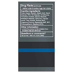 DOVE MEN + CARE Face Lotion, Hydrate+ 1.69 oz