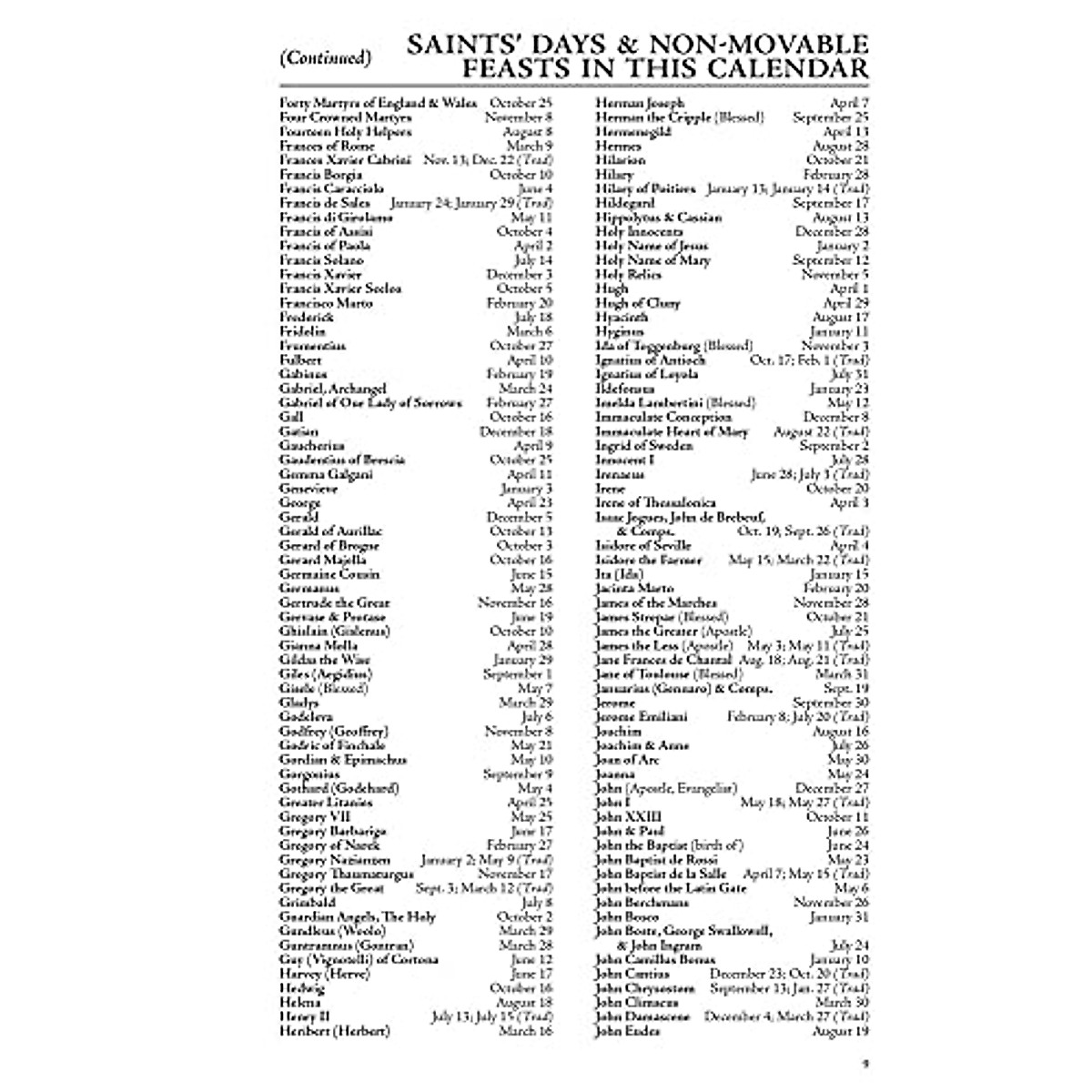 2023 Saints Calendar & 16 Month Daily Planner Spiral Bound