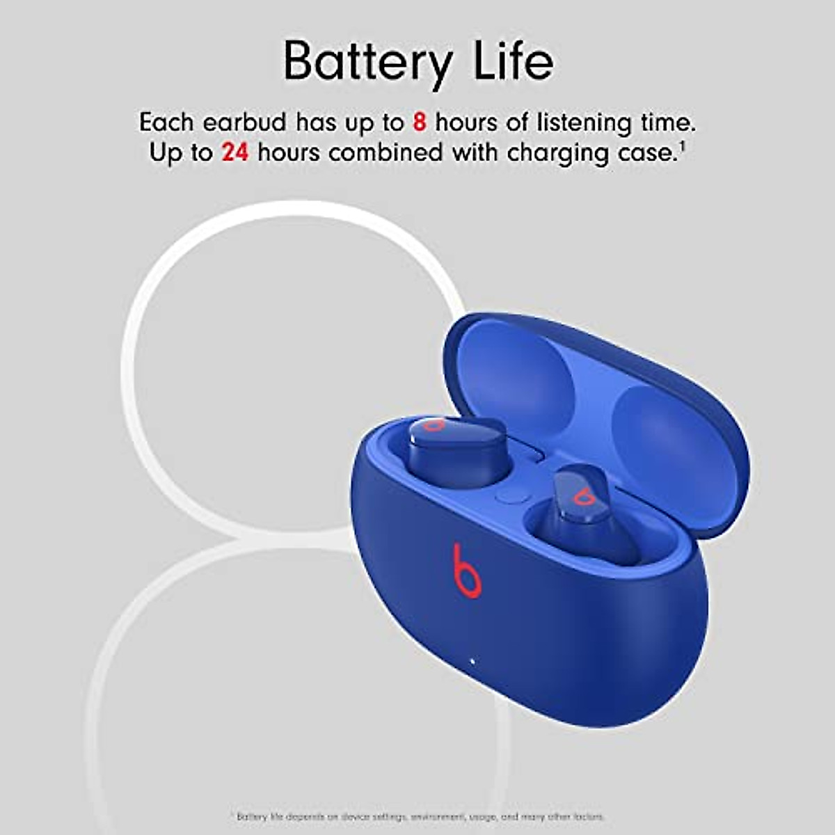 Beats Studio Buds - True Wireless Noise Cancelling Earbuds - Ocean Blue with AppleCare+ (2 Years)