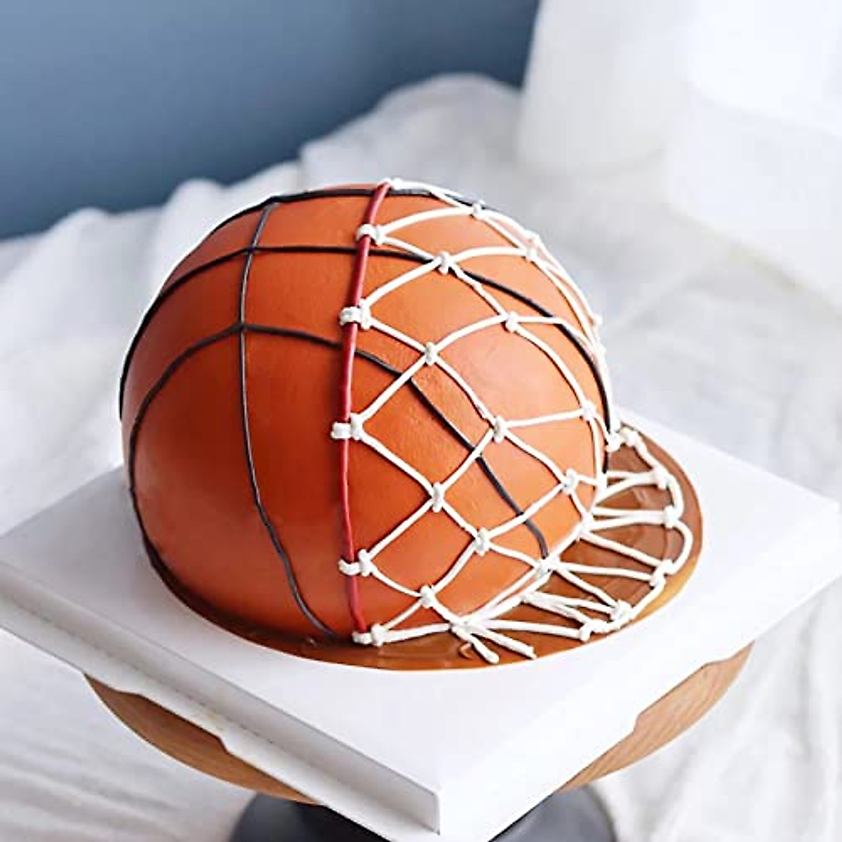 8 Inch Hemisphere, Football Cake Pan, Half Ball Cake Mold,Kids DIY 3D Soccer Birthday Cake Pan, Aluminum Alloy Nonstick Baking Tools (8 inch)