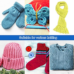 67 Pcs Crochet Hook Set with Case Globalstore Crochet Kit with Yarn, Ergonomic Crochet Kits Include 5 Roll Yarn, Knitting Needles and Other Supplies, Full Crochet Starter Kit for Beginners Adults