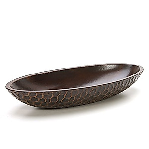 Hosley Honeycomb Wood Decor Bowl is 14.3 Inch Long for Orbs or Dried Potpourri and is an Ideal Gift for Library Den Dorm Home Weddings Spa Reiki Meditation O3