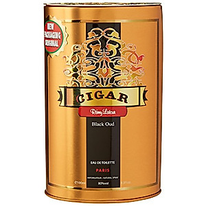 Remy Latour Cigar Black Oud Eau de Toilette Spray for Men, 3.3 Ounce