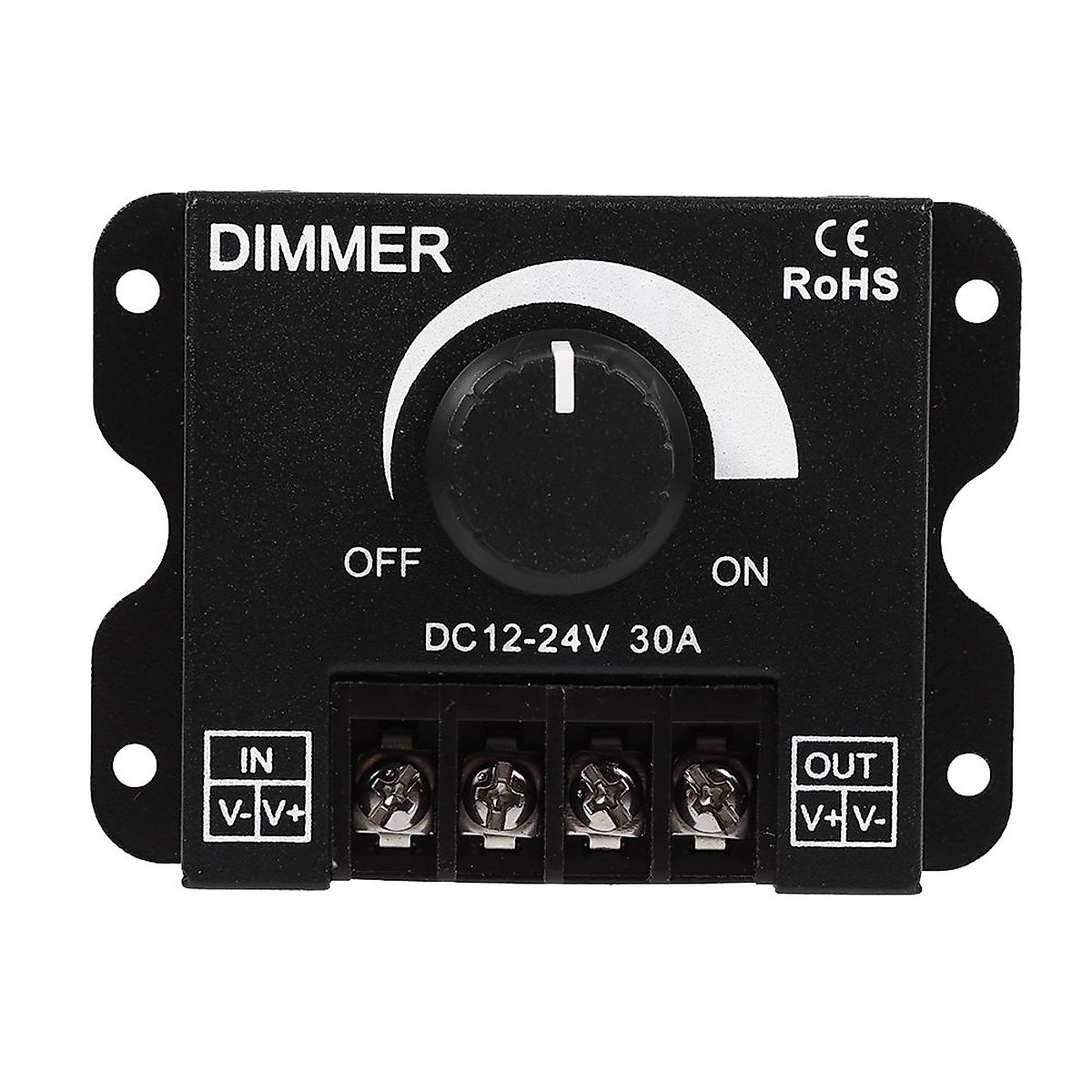 Strip Led Dimmer Switch,12V-24V 30A Led Switch Dimmer Controller Manual Operation for Strip Light Single Color