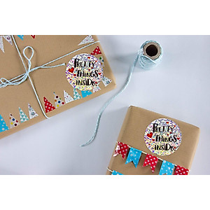 500 Thank You Holographic Stickers 1.5" | Pretty Things Inside | Stickers for Valentine's Day - Thank You Stickers | Happy Mail | Supplies Small Business - Heart Labels Envelopes Sealing Stickers