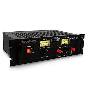 PYRAMID PS52KX 46 Amp Power Supply with Built-In Cooling Fan, 21.18, 7.95
