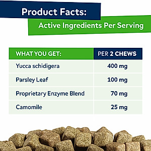 STRELLALAB No Poo Chews for Dogs - Coprophagia Stool Eating Deterrent - No Poop Eating for Dogs - Digestive Enzymes - Gut Health & Immune Support - Stop Eating Poop - Chicken Liver Flavor 120Chews