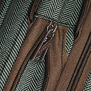 LONDON FOG Newcastle Softside Expandable Spinner Luggage, Slate Bronze, Checked-Medium 24-Inch