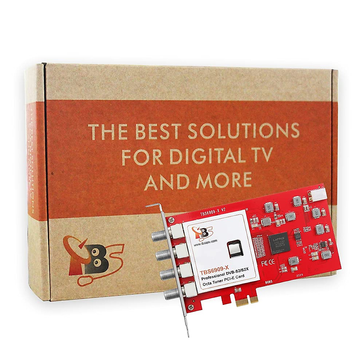 TBS6909X DVB-S/ S2/ S2X 8 Tuner PCI Express Digital Satellite TV Card for Live TV