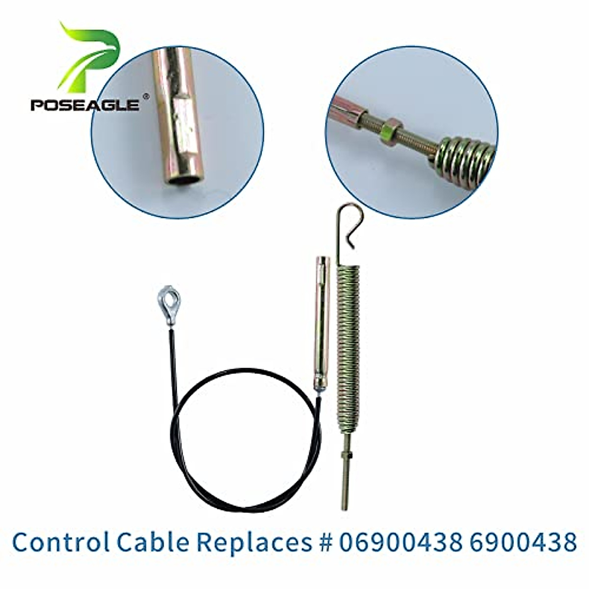 POSEAGLE 06900438 Auger Cable Compatible with Ariens 06900438 Cable, Ariens 06900438 Auger Cable for Ariens Classic 24 E, Compact 20 24, Compact Track 24, SNO-Tek 24, SNO-Tek 28 120V Snow Blowers