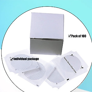 MCE Membrane Filter, ALWSCI Sterile MCE Gridded Membrane Filter, Diameter: 47 mm, Pore: 0.22 Micron,Pack of 100