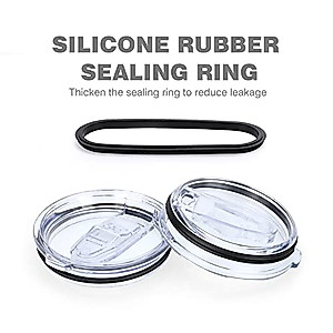 Pandaria Tumbler Lids 20OZ Replacement Lids Spill Proof Splash Resistant Slider Lids Covers Fit for 3.2" Cup Mouth and More Travel Coffee Mugs(20oz, 2 PCS)