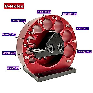 Dowel Maker Jig Kit, Metric 8mm to 20mm Adjustable, with Carbide Blade, Electric Drill Milling Dowel Round Rod Auxiliary Tool