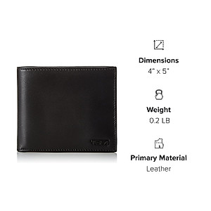 TUMI - Delta Global Center Flip Passcase Wallet with RFID ID Lock for Men - Black
