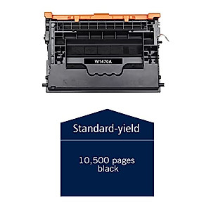 147A Black Toner Cartridge 1-Pack (with Chip) Compatible Replacement for HP 147A 147X W1470A W1470X for HP Laserjet Enterprise M610n M611dn M611x M612dn M612x MFP M634h M635fht M635h Printer Ink