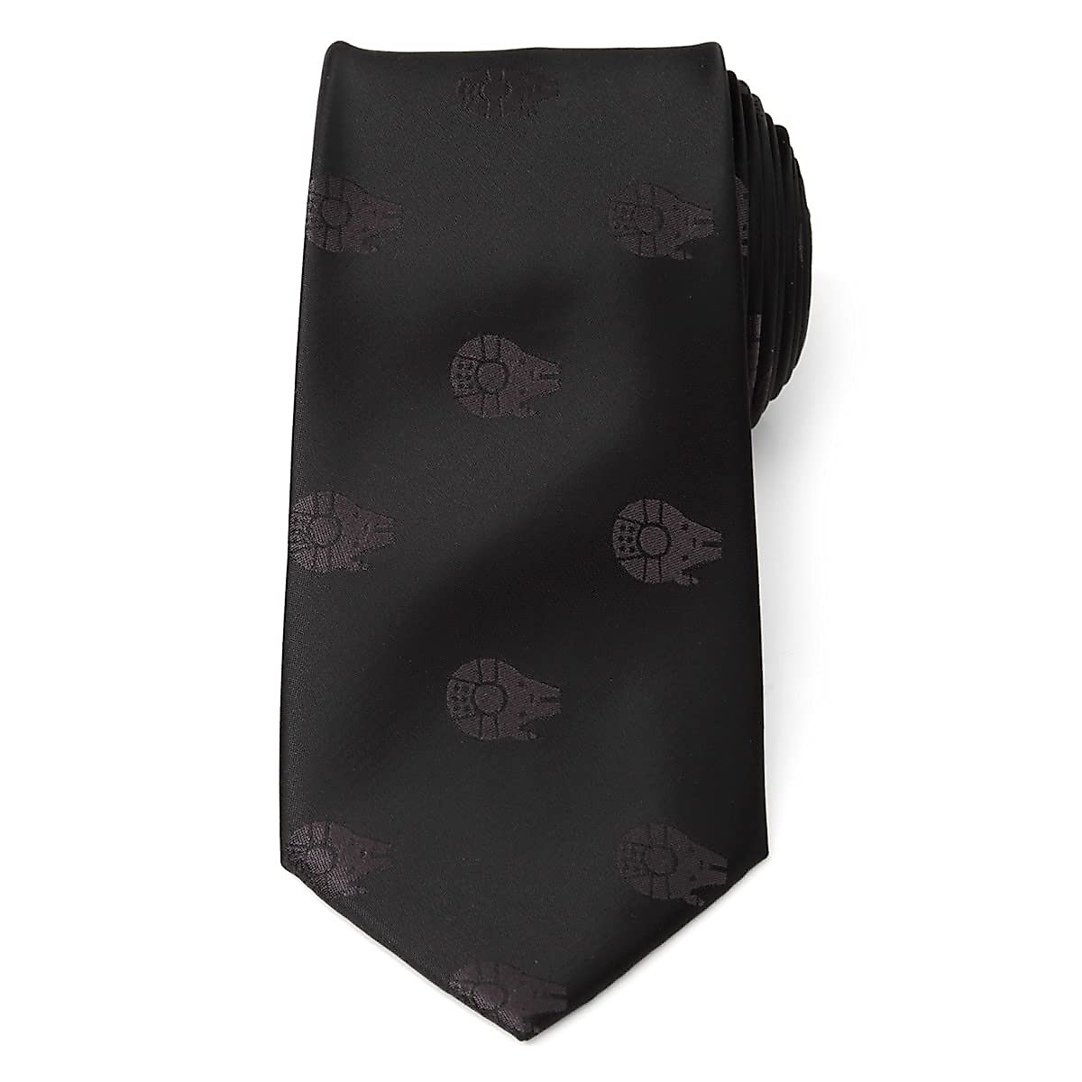 Cufflinks Inc. Millennium Falcon Black Tonal Men's Tie
