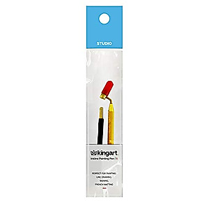 KINGART Fine Line Painting Pen .5mm, Fluid Writer Paint Applicator Pen, Precision Touch Up Paint, Perfect for Rock Chips & Scratch Repair