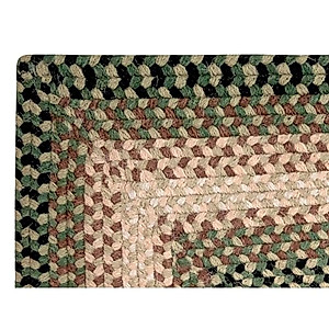 Better Trends Woodbridge Braid Collection is Durable, Mildew and Moisture Resistant Reversible Indoor Area Utility Rug 100% Wool in Vibrant Colors, 20" x 30" Rectangle, Green