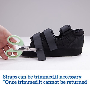 GHORTHOUD Post Op Shoe Lightweight Medical Orthopedic Walking Foot Brace for Broken Toe Injury or Surgery Non Weight Bearing Medical Shoes for Men and Women (Small)