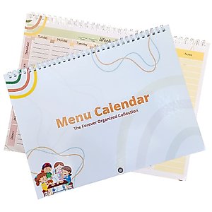 Daycare Weekly Meal Planner | 52-Weeks Wall Calendar | Track 5 Meals each Day | 11" x 8.5"