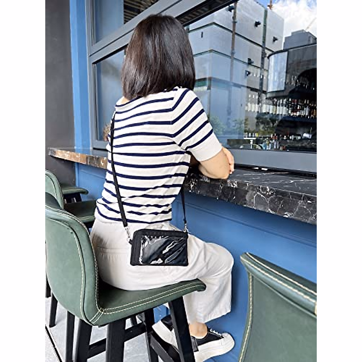 DQL Lightweight Fabric Phone Purse Crossbody for Women, Phone Carrier for Women, Cell Phone Purse Minimalist, Shoulder Phone Holder