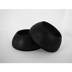 Baby Gate Guru Small Wall Protector 4 Pack - Black - Cup Pads to Guard Your Walls from Pressure Mounted Baby Gates, Pet Gates, Safety Gates, Shower Curtain Rods, and More (4 Pack, Black)