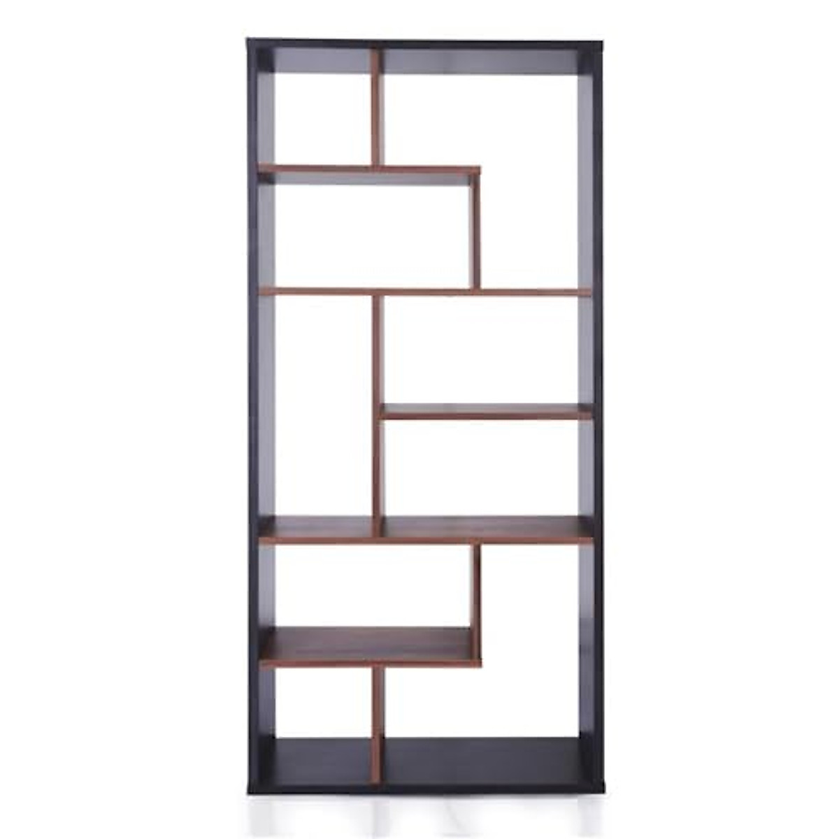 Acme Chas Wooden Cube Bookcase in Espresso and Walnut