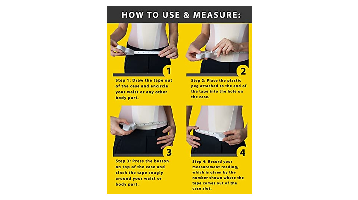 3 Piece Body Measuring Tape Kit - Retractable & Accurate for Fitness ...