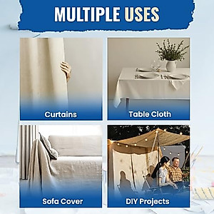 REDIBLUE Canvas Drop Cloth for Painting - Washable, Durable, Highly Absorbent Seamless Cotton Fabric, Multipurpose Protection for Floor, Carpet, Furniture, Indoor, Outdoor Use, 8oz, 6x9 ft