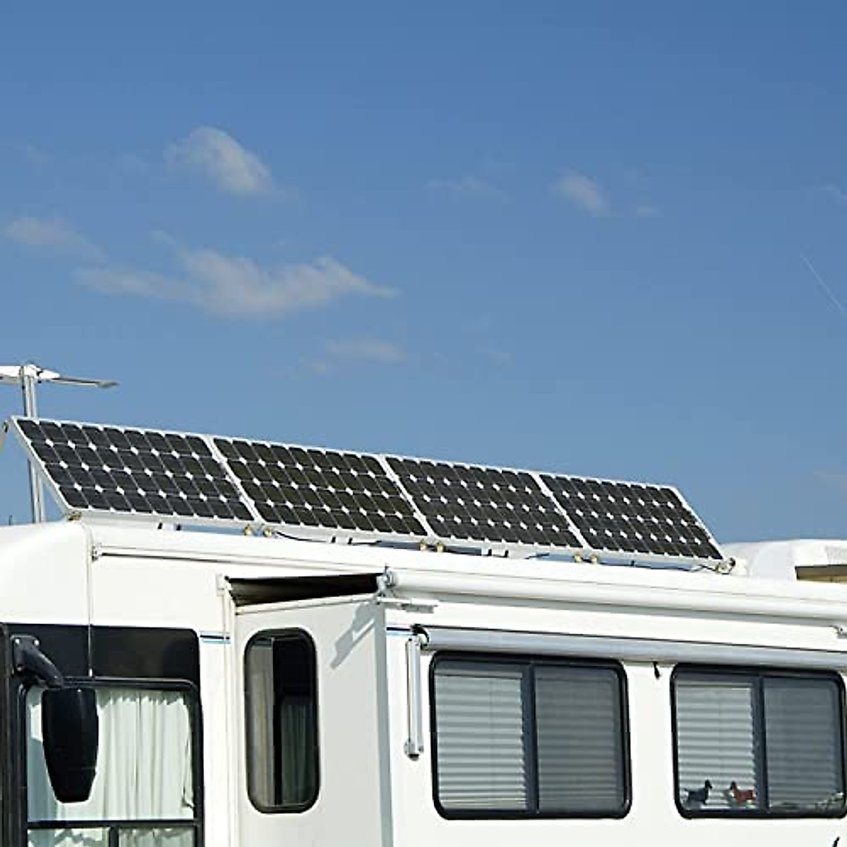 AUECOOR 720W Solar Kits 6pcs 120Watt 12Volt Solar Panel Moncrystalline Module 60A Charge Controller Extension Cable Mounting Brackets for RV Trailer Camper Marine Off Grid