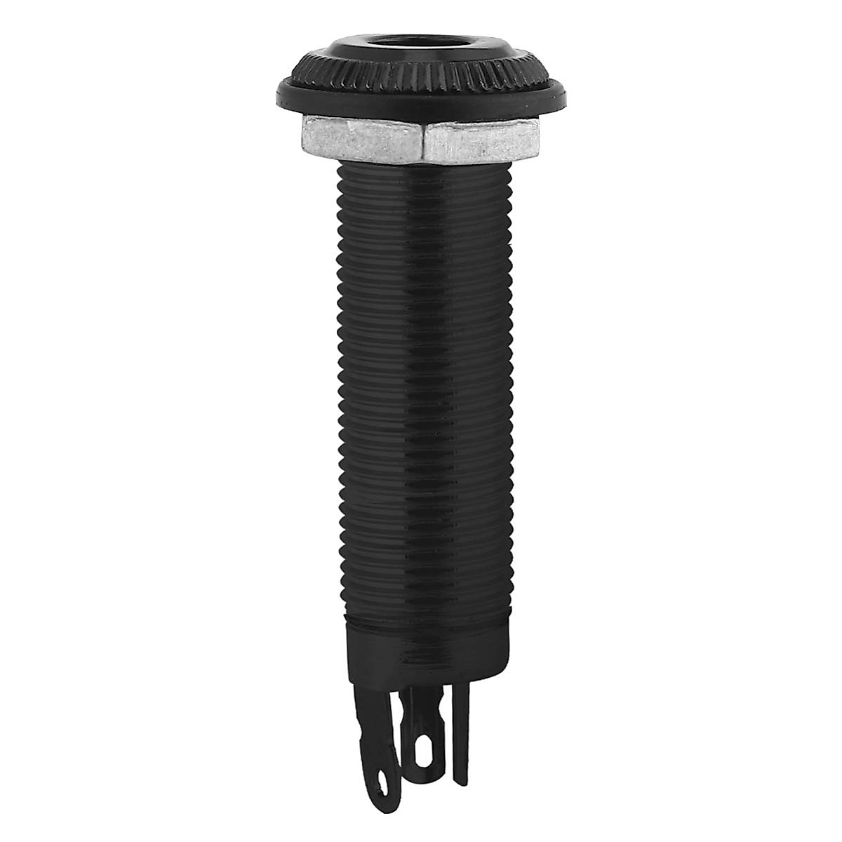 Milisten 3 Pcs Electric Guitar Socket Bass Barrel Jack Guitar Parts Bass End Pin Jack Endpin Jack Socket Endpin Output Jack Electric Guitar Plug Bass Endpin Output Component In-line