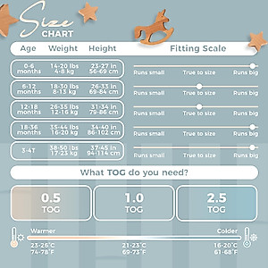 Nyte Nyte Baby - 1.-TOG Gray, 6 to 12 Months, Sleeveless Sleep Sack, Soft Baby & Toddler Sleeping Sack, Breathable Sleep Sack with Adjustable Feet Cuffs & Anti-Slip Grip