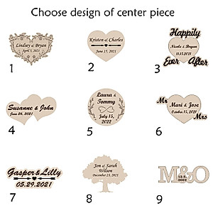 RIZONE Rustic Wedding Guest Book, Heart Drop Guest Book, Personalized Wedding Guest Book Alternative, Heart Frame Wedding Guest Book, Guest Book Sign, Wedding Decor, Wooden Drop Box