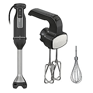 Power Mixer System, Black Immersion Blender and Hand-Mixer Combo, CI100