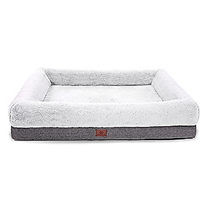Orthopedic Dog Bed for Large Dogs and Medium Dogs, Dog Sofa Bed with Waterproof Liner pad and Removable Washable Cover, Dog Mat for Crates and Couch，Puppy Bed, Pet Bed