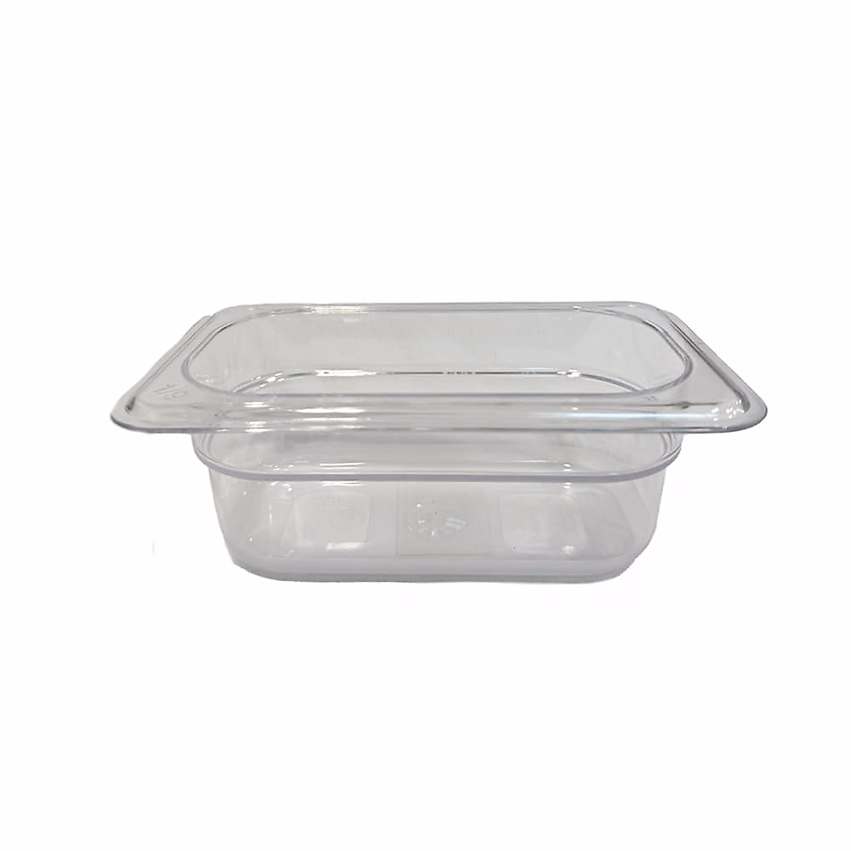 Ninth Size 2-1/2" Deep Clear Polycarbonate Food Pan, Each