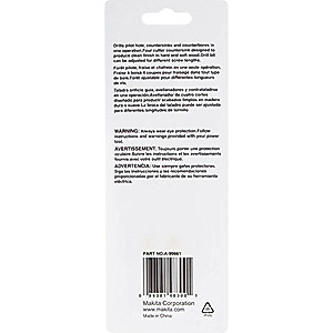 Makita A-99661 3 Pc. Countersink with Drill Bit Set with Hex Wrench