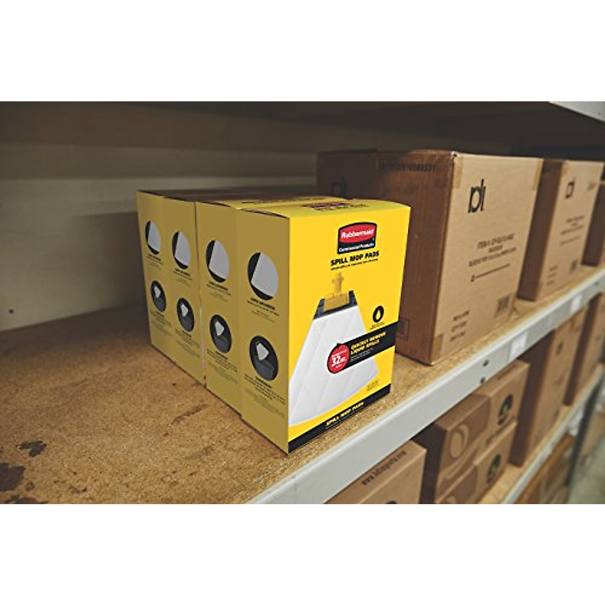 Rubbermaid Commercial Disposable, Highly Absorbant Spill Mop Pads for Spill Mop 2031093, Gray (2017059)(10-Pack)