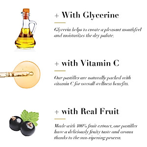 Dr. Doolittle’s Classic Soft Fruit Pastilles for Voice and Throat, Blackcurrant Flavor, 2.12 Ounce Tin, Approximately 25 Count Package, 8 Pack