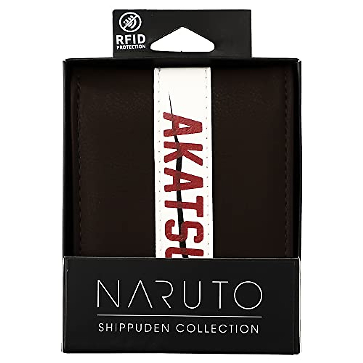 Akatsuki PU Applique Nylon and PU Bifold Naruto Wallet