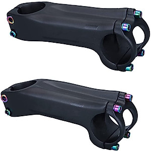 ZECHAO 6/17 Degree Mountain Bike Stem,31.8mm Adjustable Handlebar Stem Riser Bike Handlebar CNC Aluminum Alloy Ultra-Light Riser for Most Bike Bike Stem (Color : 6 Degrees, Size : 80mm)