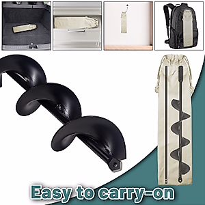 3x34 Auger Drill Bit for Planting,Disassemble Length Garden Auger Drill Bit,Garden Spiral Hole Drill for Bulbs and Potted Plants,Planting Auger for 3/8" Hex Drive Drill