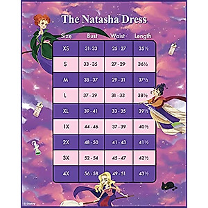 Loungefly Stitch Shoppe Disney Hocus Pocus Sunset Sanderson Sisters Natasha Dress (1X) Multicolor