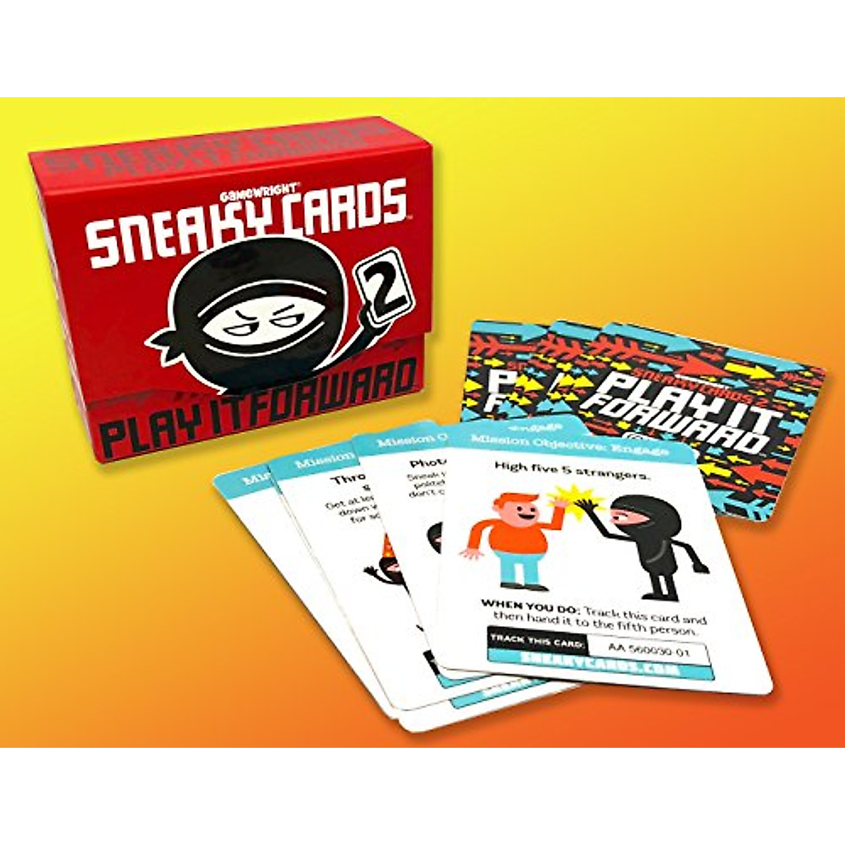 Gamewright Sneaky Cards 2 - Play It Forward Multi-colored, 5"