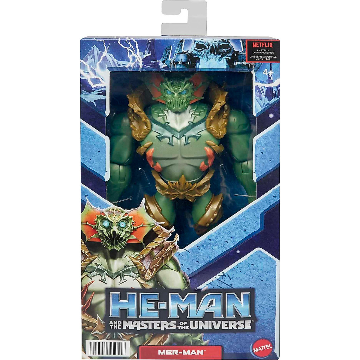 Masters of the Universe He-Man and The Large Figure Mer-Man Savage Eternia, Collectible Action Figure Villain, Motu Toy